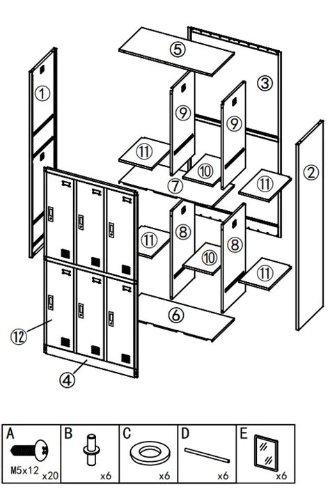 Topmaq 6 Door Steel Locker Cabinet Installation Guide