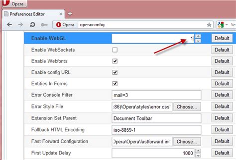 How To Enable Hardware Acceleration And Webgl In Opera 12 And Later