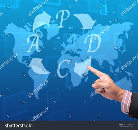 Hand Pushing Pdca Plan Do Check 库存插图 114939289 Shutterstock