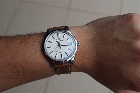 Brown Epsom French Calf Leather Strap Handmade Leather Watch Strap