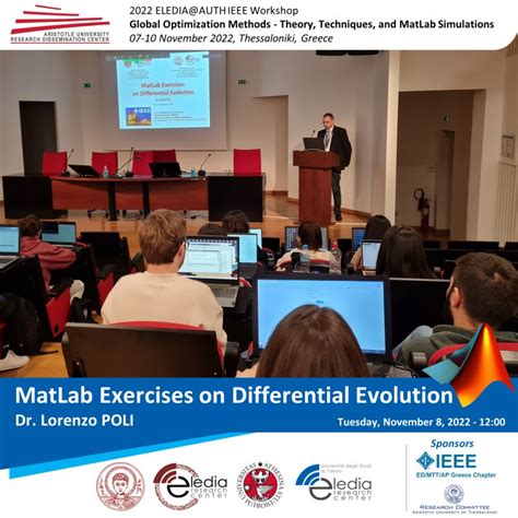 Eledia Research Center On Linkedin Differential Evolution Matlab Eledia Workshop