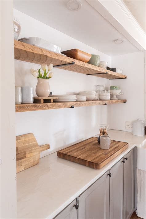 Rough Sawn Kitchen Shelves The Wild Decoelis Wood Shelves Kitchen