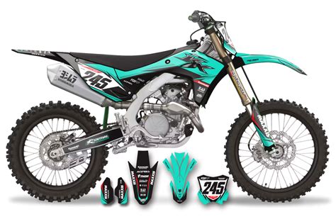 Kawasaki Graphics Kit Xcelerator Teal