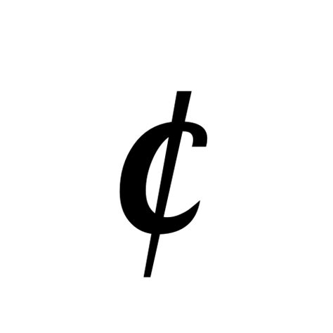 Cent Symbol