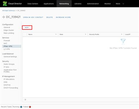 Add Ipsec Vpn Tunnel Nsx T Zettagrid Indonesia Support