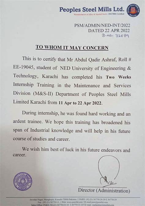 Abdul Qadir Ashraf On Linkedin Internship Electricalengineering Intern 15 Comments