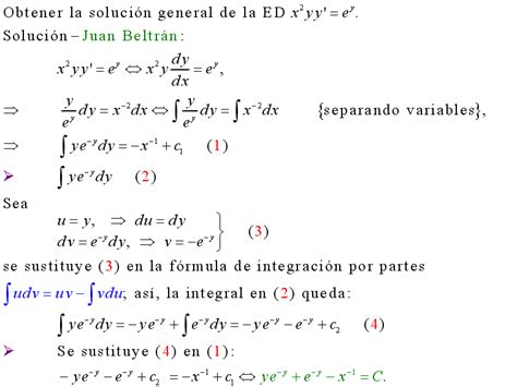Cálculo21 Ecuaciones Diferenciales Separación De Variables
