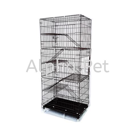 1 Layer Cat Cage Large Plastic Platform Open Top With Ladder Melaka