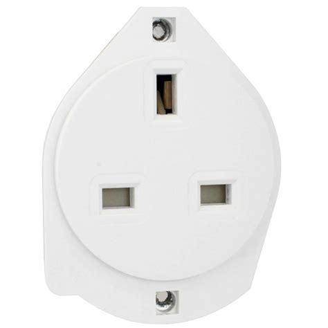 13 A Panel Mount Socket Outlet White Rpp