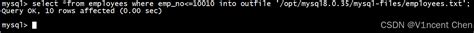 Mysql 将查询结果导出到文件（select Into Statement）mysql Select Into Csdn博客