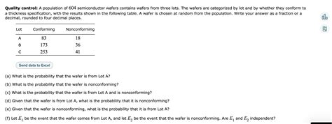[solved] Quality Control A Population Of 604 Semiconduct