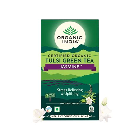Organic India Jasmine Tulsi Green Tea Bags Price Buy Online At Best