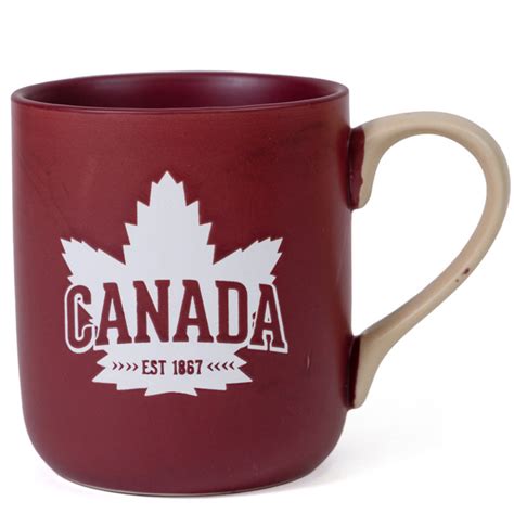 Canada Est 1867 Mug With Maple Leaf Design And Canada Facts Ucanada
