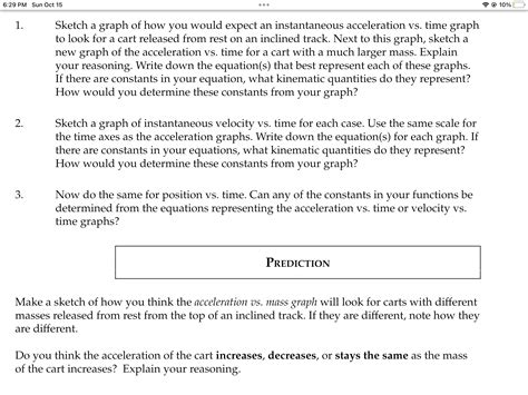 Solved 1 Sketch A Graph Of How You Would Expect An