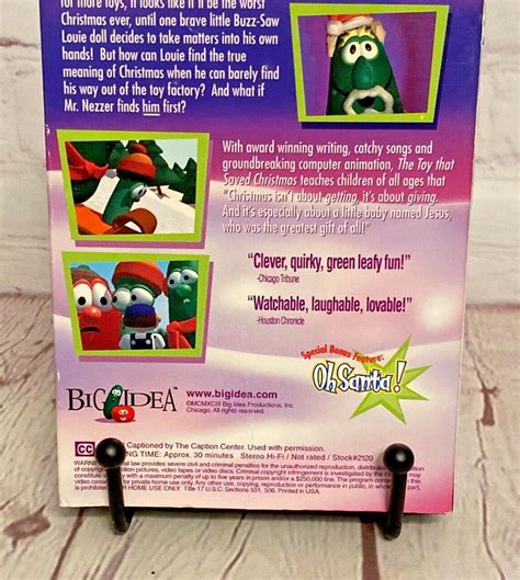 Veggietales The Toy That Saved Christmas Vhs By Big Idea Productions