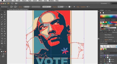 Трассировка изображение в иллюстраторе