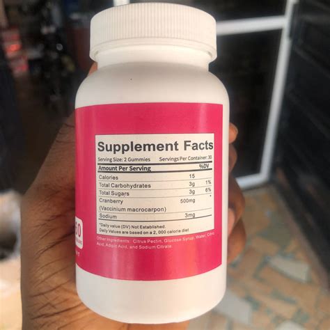 Cranberry Capsules 90 Capsules 500mg Ginax Store