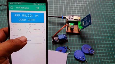 Iot Based Rfid Door Lock Using Esp8266 Iot Projects Ideas