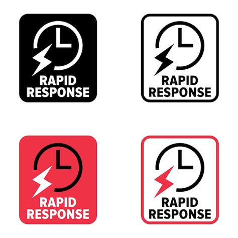 Premium Vector Rapid Response Vector Information Sign