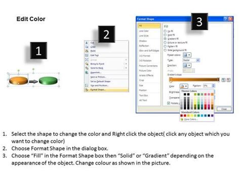Ppt Template D Linear Flow Five Steps Spider Diagram PowerPoint Graphic