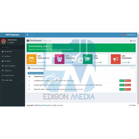 Jual Promo Sistem Informasi Pendaftaran Siswa Mahasiswa Baru Berbasis Web Codeigniter Shopee