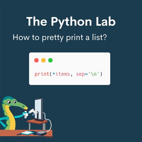 Python Lab Pretty Print A List