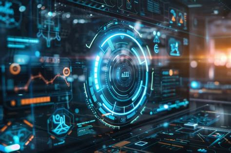 Premium Photo Futuristic User Interface Of A Holographic Display