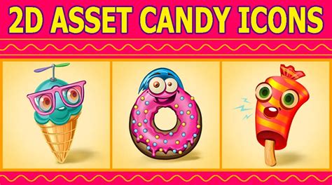 2d Asset Candy Icons Flippednormals