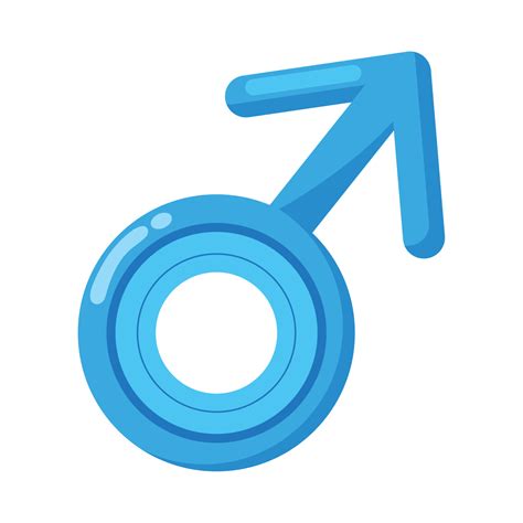 Blue Male Gender Symbol 12487029 Vector Art At Vecteezy