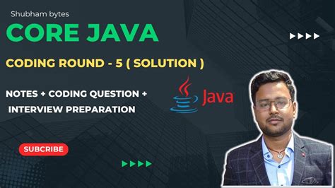 Coding Round 5 Solution Core Java Full Course Hindi