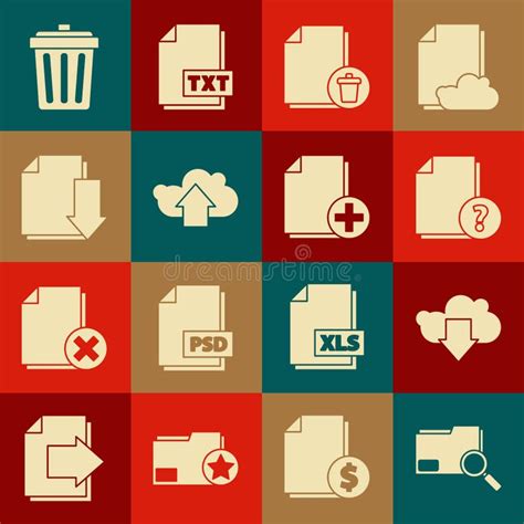 Set Search Concept With Folder Cloud Download Unknown Document