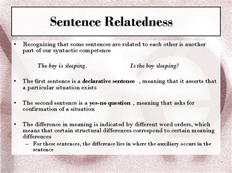 ch 4 syntax the sentence patterns of language
