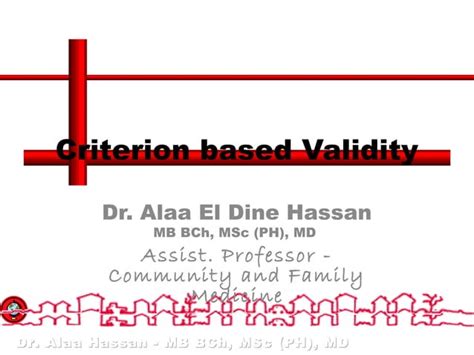 Criterion Based Validity Ppt