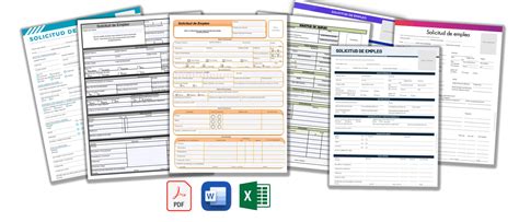 Ejemplos De Solicitudes De Empleo Para Imprimir Formularios De