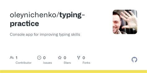 GitHub Oleynichenko Typing Practice Console App For Improving Typing Skills