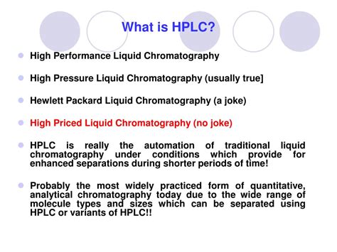 PPT What Is HPLC PowerPoint Presentation Free Download ID 4924047