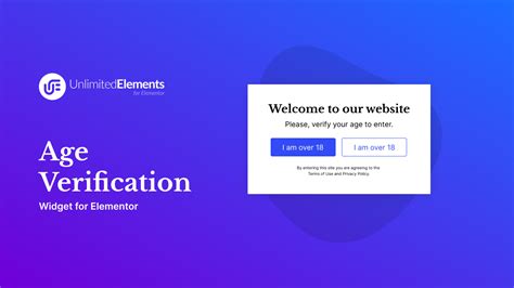 Age Verification Widget For Elementor Free