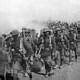 Russian Prisoners And Guns Captured At Tannenberg During World War I