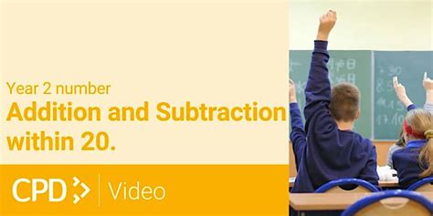 Year 2 Use Addition And Subtraction Facts To 20 Cpd Video