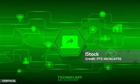추상 적인 빛 기술 개념 기술 배경 네온 효과 회로 기판 개념 비즈니스 연결 배경입니다 0명에 대한 스톡 벡터 아트 및 기타