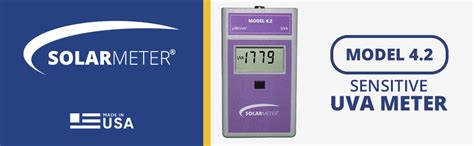 Solarmeter Model 4 2 Sensitive UVA Meter Measures 320 400nm with Range from 0 1999 µW cm² UVA