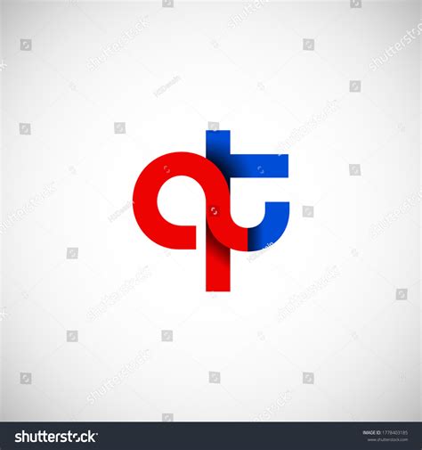 Vector Initial Letter Qt Lowercase Linked Stock Vector Royalty Free 1778403185 Shutterstock