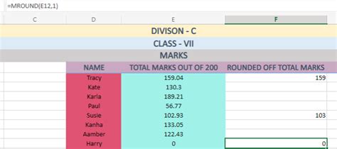 Mround Function In Excel How To Round Numbers With Precision