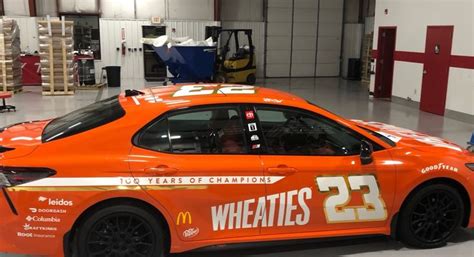 Nascar Orange Sports Car Number 25 Motorsport
