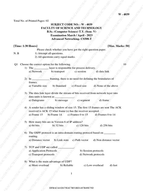 Questions Bamu University 2018 Download Free Pdf Computing