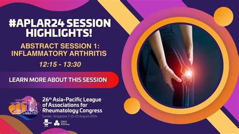 Aplar24 Session Inflammatory Arthritis Aplar Posted On The Topic