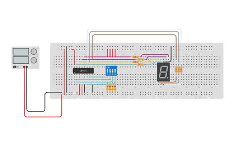 Circuit Design Final Project Binary Counter Tinkercad