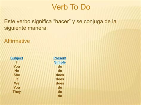 Verb To Do Pptx