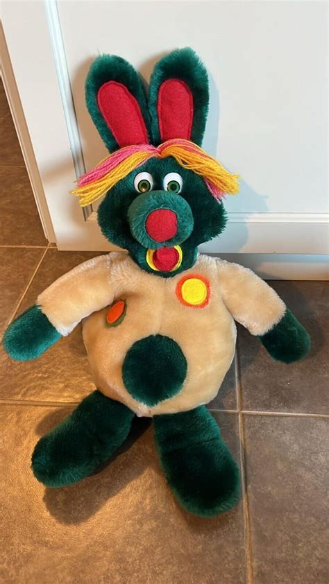 Vintage 1990 Tvo 18 Polka Dot Door Polkaroo Hand Puppet Plush Hard To