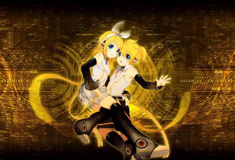 Kagamine Len Kagamine Rin Kaze Hime Len Append Male Rin Append Vocaloid